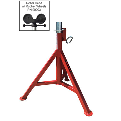 B&B 4110 Standard Pipe Jack with Roller Head w/Rubber Wheels - Jim ...