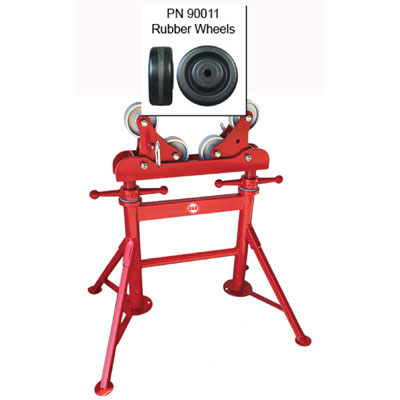 B&B 4380 Adjustable Four Leg Multi-Roll Pipe Roller with Rubber Wheels ...