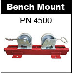 B&B 4500 Adjustable Bench Mount Pipe Roller with Steel Wheels - Jim ...