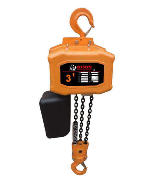Bison Lifting HH-B30 3 Ton Single Phase Hoist - 20ft of Lift 1-Ph 115V ...