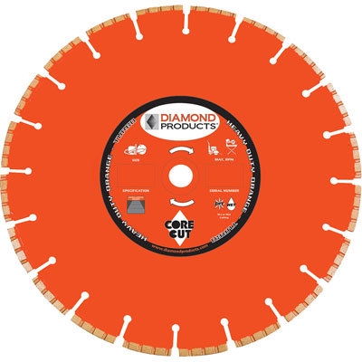 Diamond Products HPTH14125UNV-HPT5H 14in. Diamond Blade - Jim & Slims ...