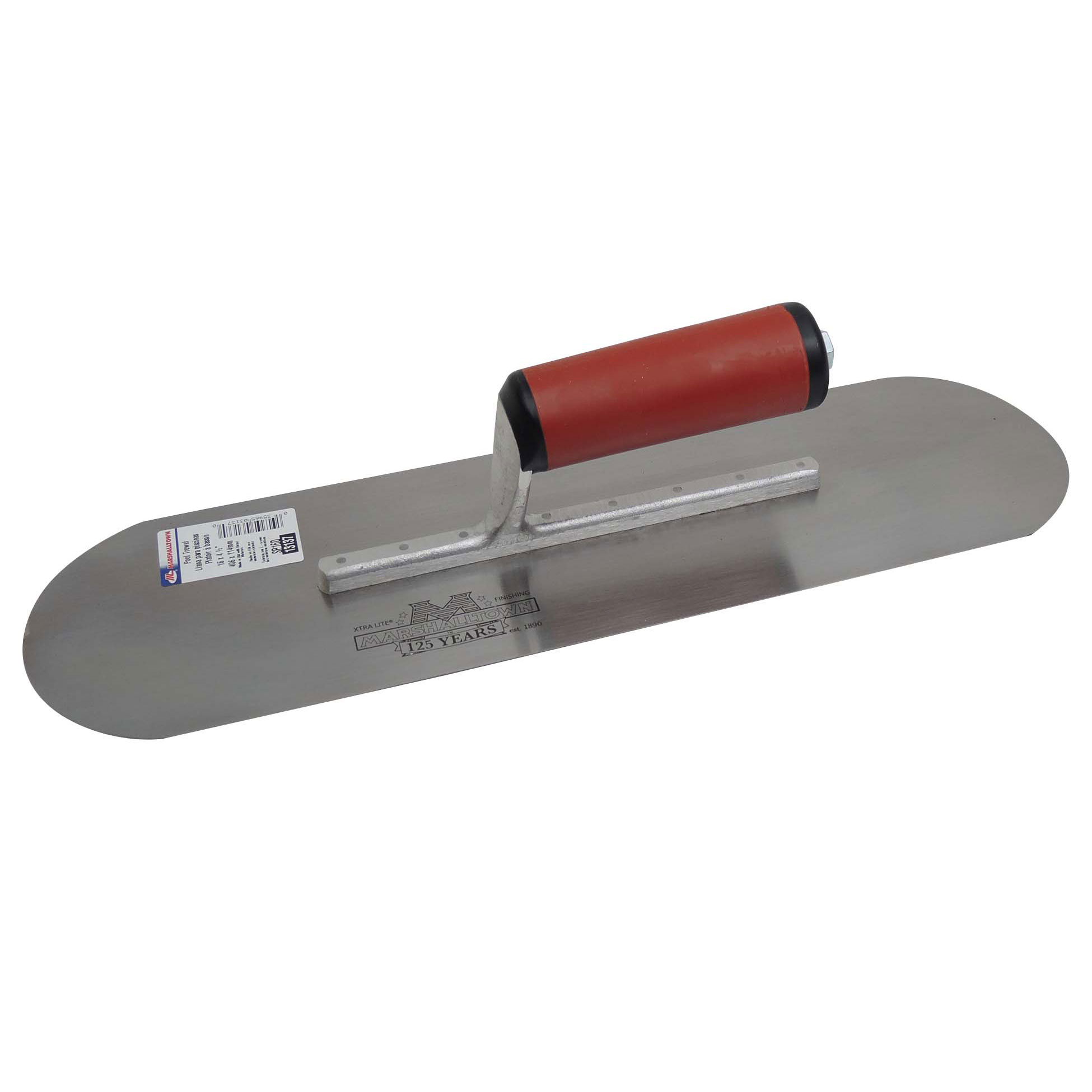 Marshalltown SP16D 16in x 4-1/2in Pool Trowel with Straight DuraSoft ...