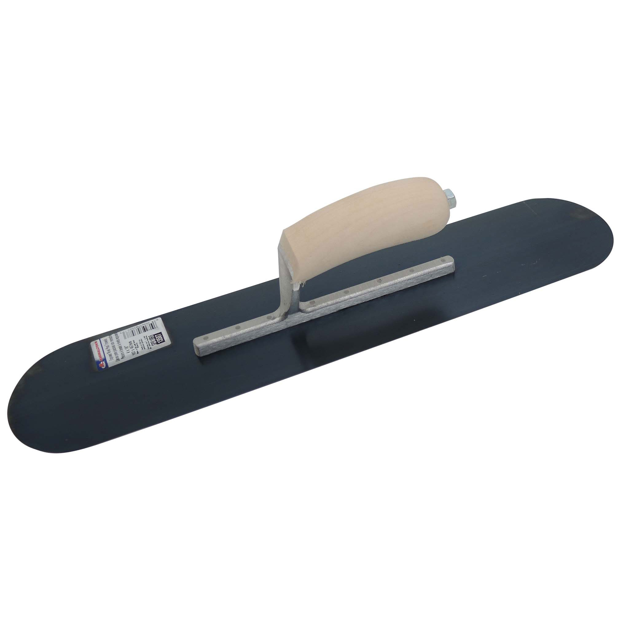 Marshalltown SP81BR6 18in x 4in Fully Rounded Trowel with Wood Handle ...