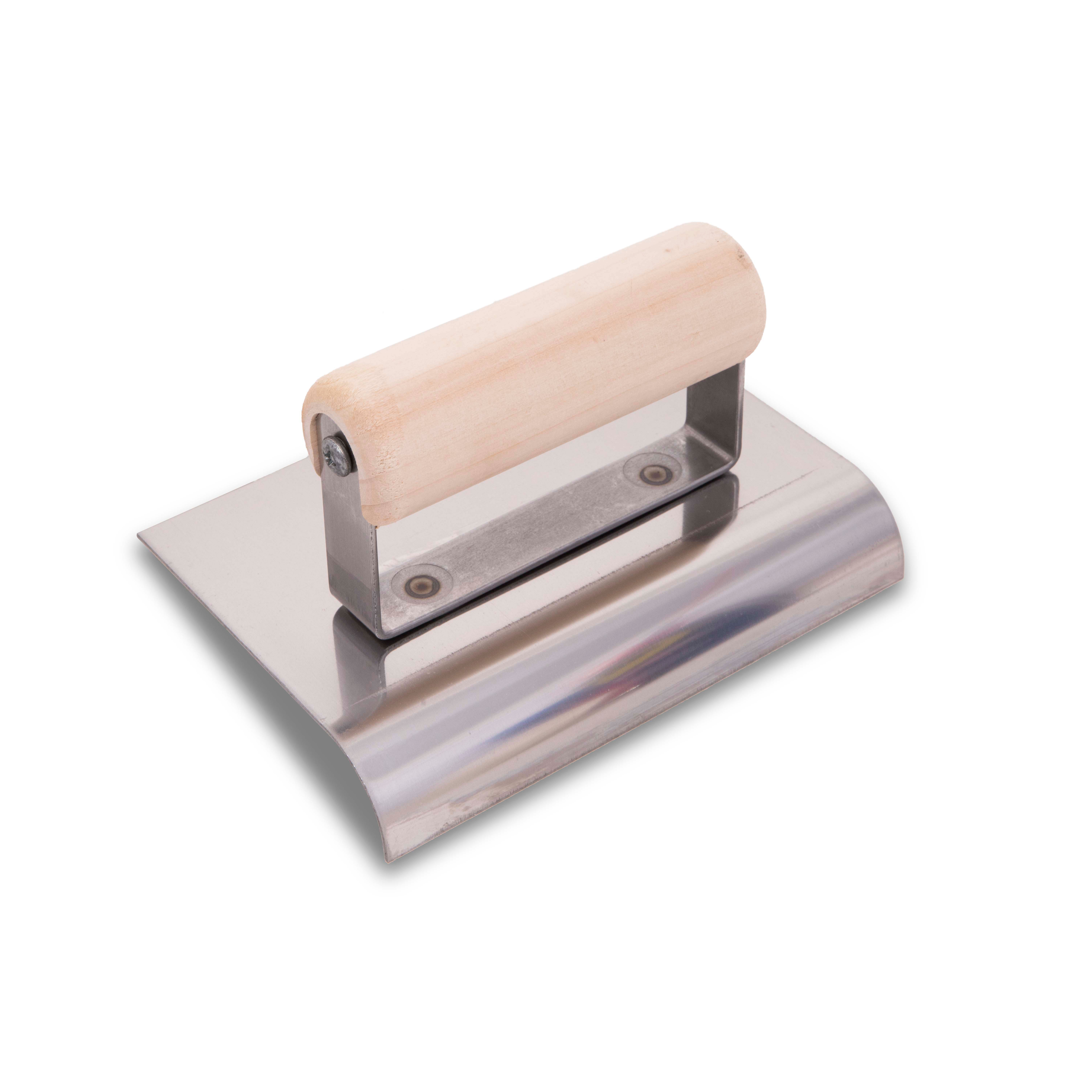 Marshalltown - QLT CE513S 6in. x 6 Stainless Steel Edger; 3/8R, 1/2L ...